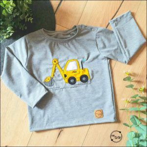 Bagger Stickdatei Doodle / Applikation - stickzauberwelt.de